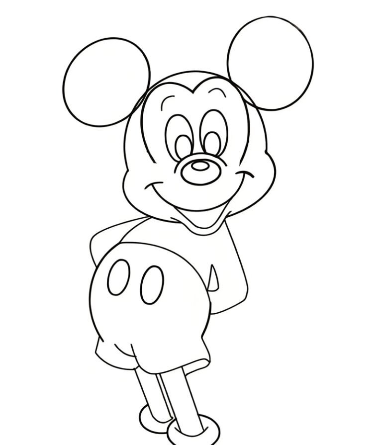 88+ tranh tô màu chuột Mickey và những người bạn đáng yêu