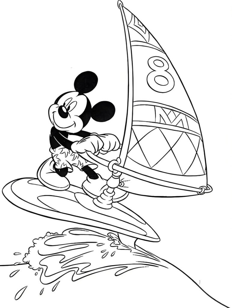 88+ tranh tô màu chuột Mickey và những người bạn đáng yêu