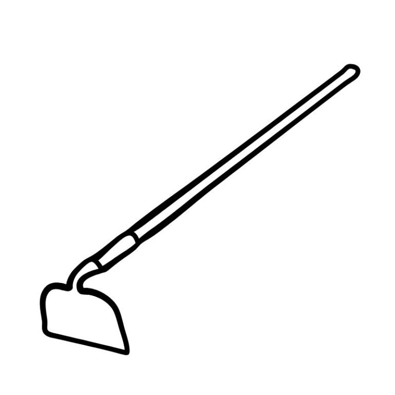 Tuyển tập 109+ tranh tô màu cái cuốc đất đơn giản cho bé