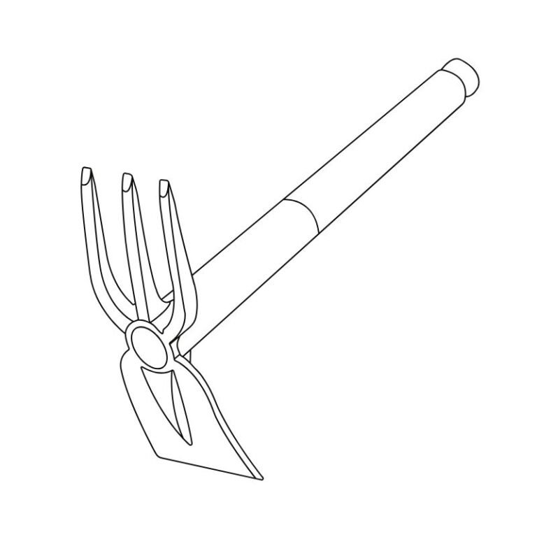 Tuyển tập 109+ tranh tô màu cái cuốc đất đơn giản cho bé