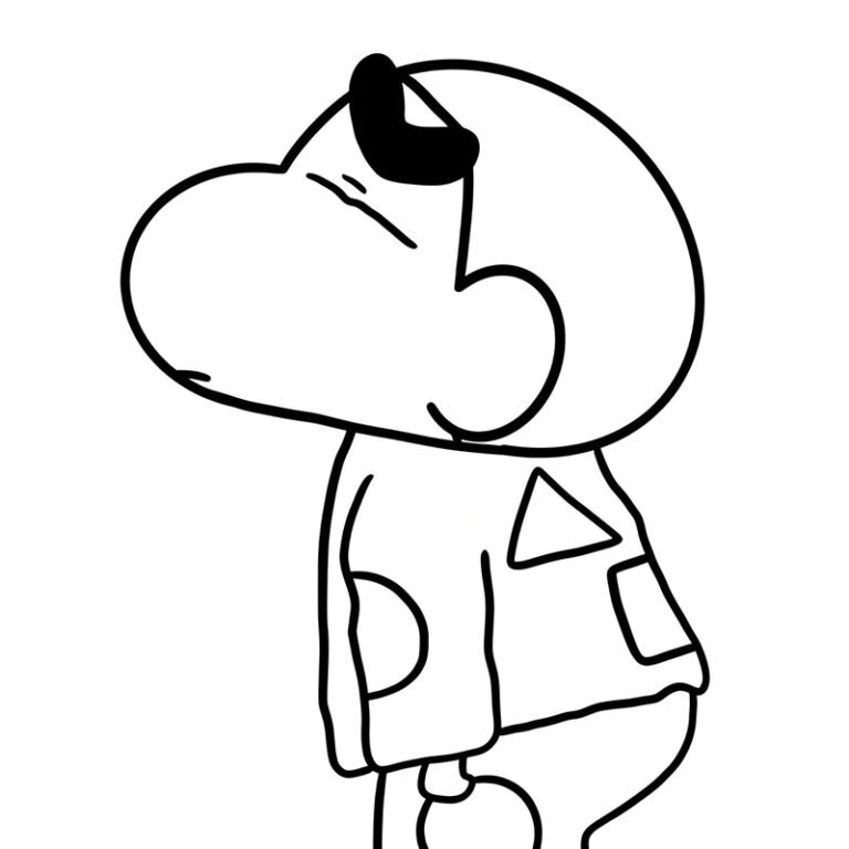 Tổng hợp 65+ tranh tô màu shin cậu bé bút chì siêu cưng