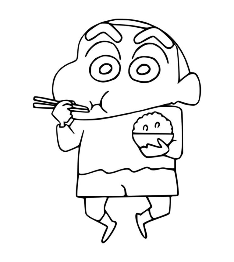 Tổng hợp 65+ tranh tô màu shin cậu bé bút chì siêu cưng