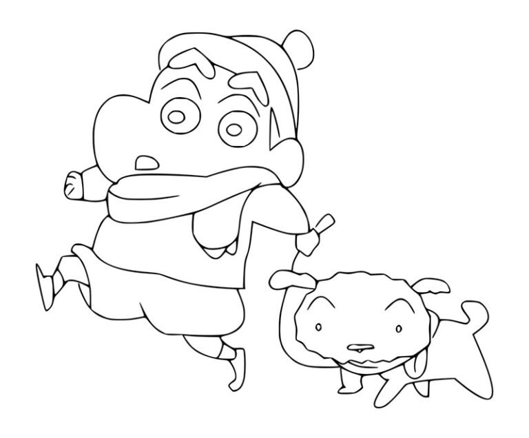 Tổng hợp 65+ tranh tô màu shin cậu bé bút chì siêu cưng