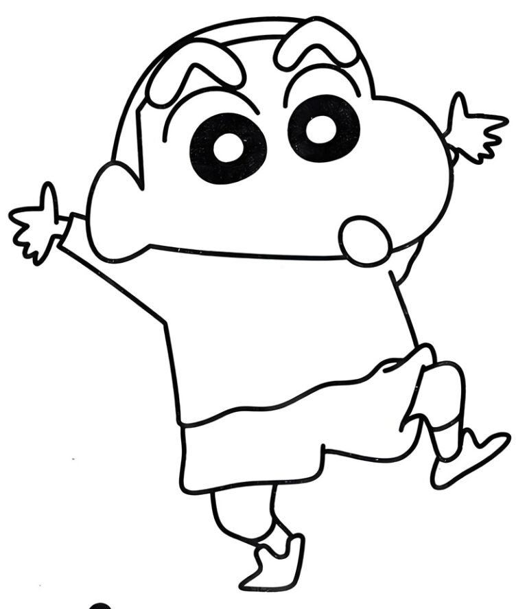 Tổng hợp 65+ tranh tô màu shin cậu bé bút chì siêu cưng