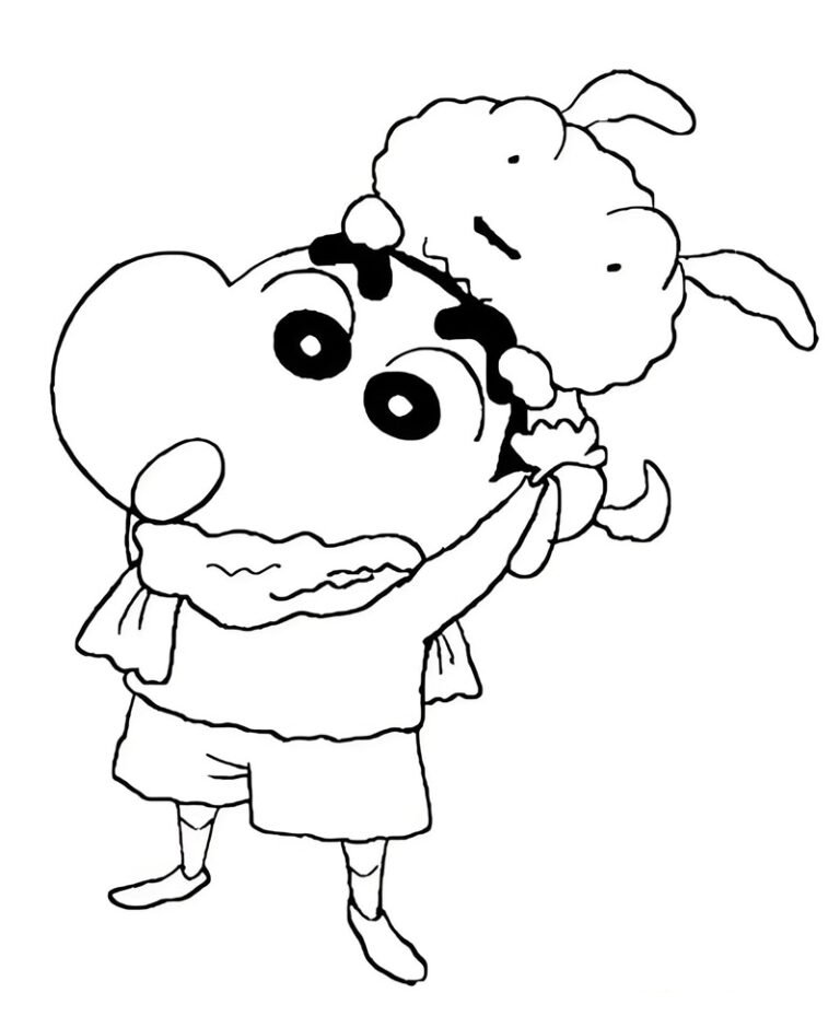 Tổng hợp 65+ tranh tô màu shin cậu bé bút chì siêu cưng